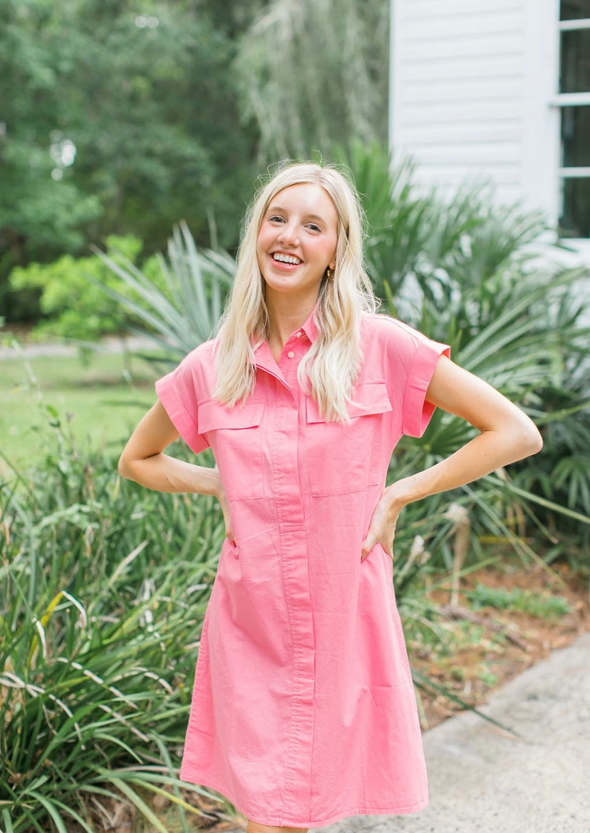 Harper Dress - Pink – NAVYBLEU